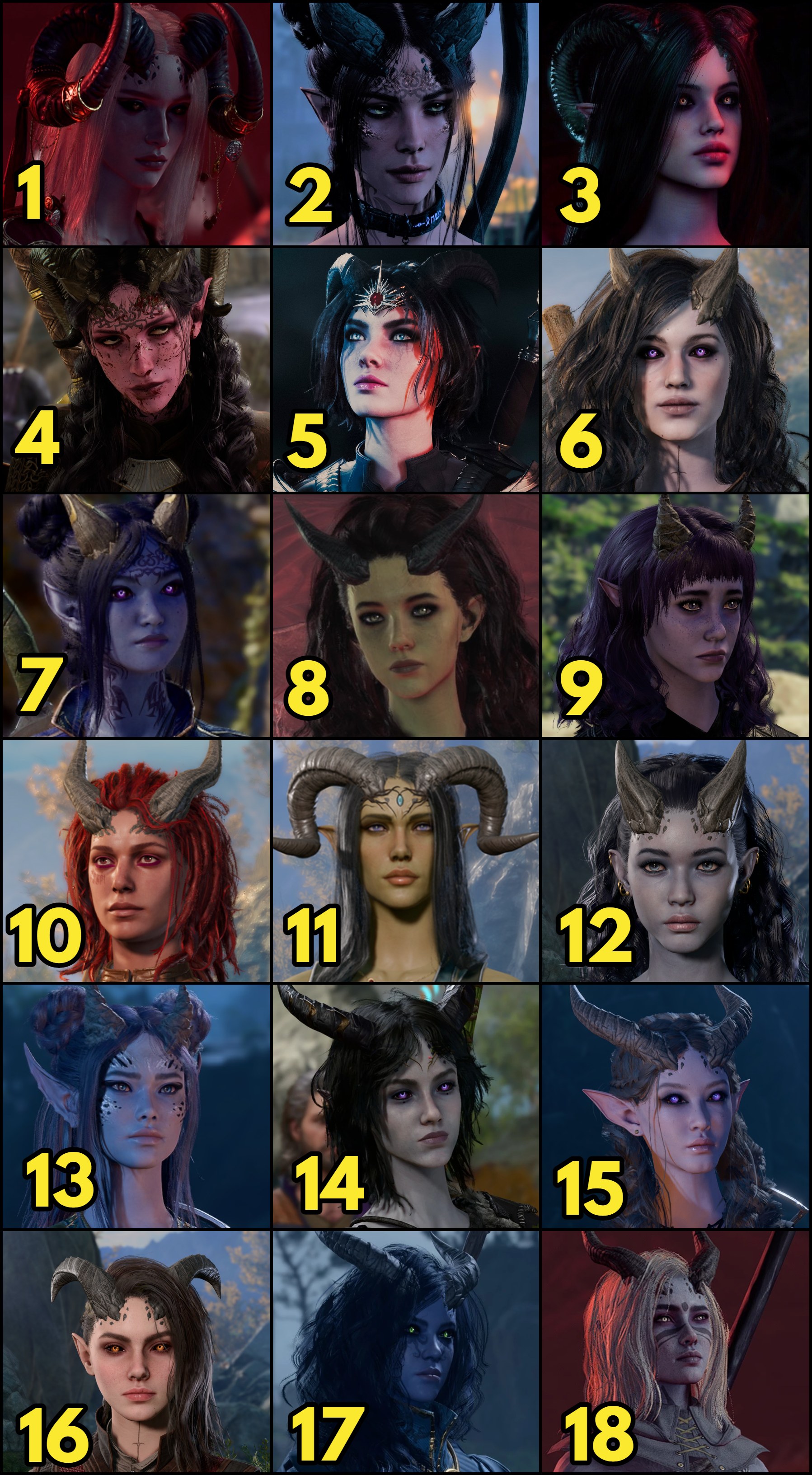 Choose the best Tiefling Girl (Part 1) - OppaiMan Store