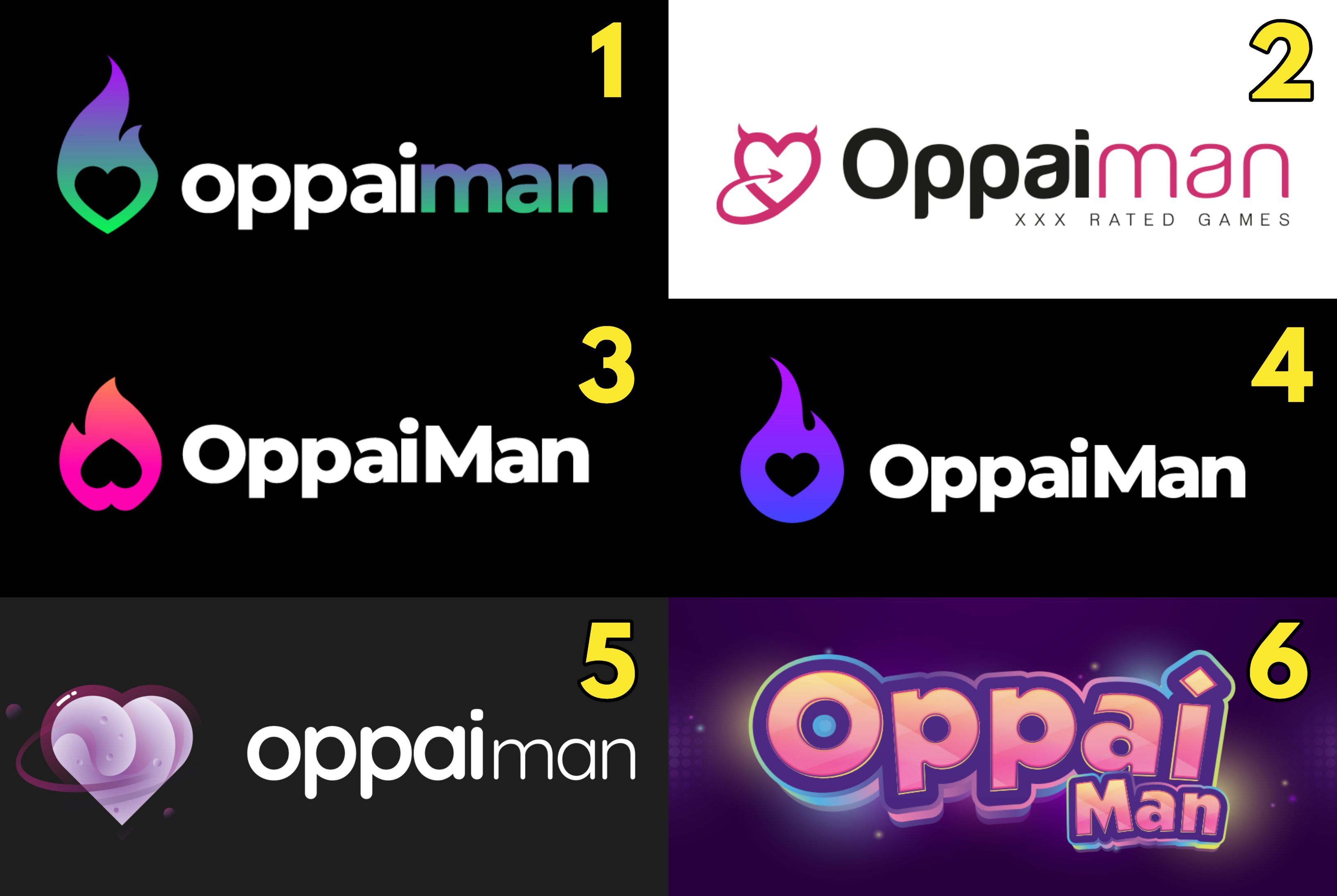 Select the new logo for our adult games store - OppaiMan Store