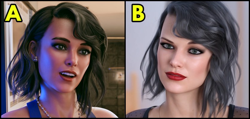 Evaluate Susan's face, eyes, make-up, eyebrows and hair