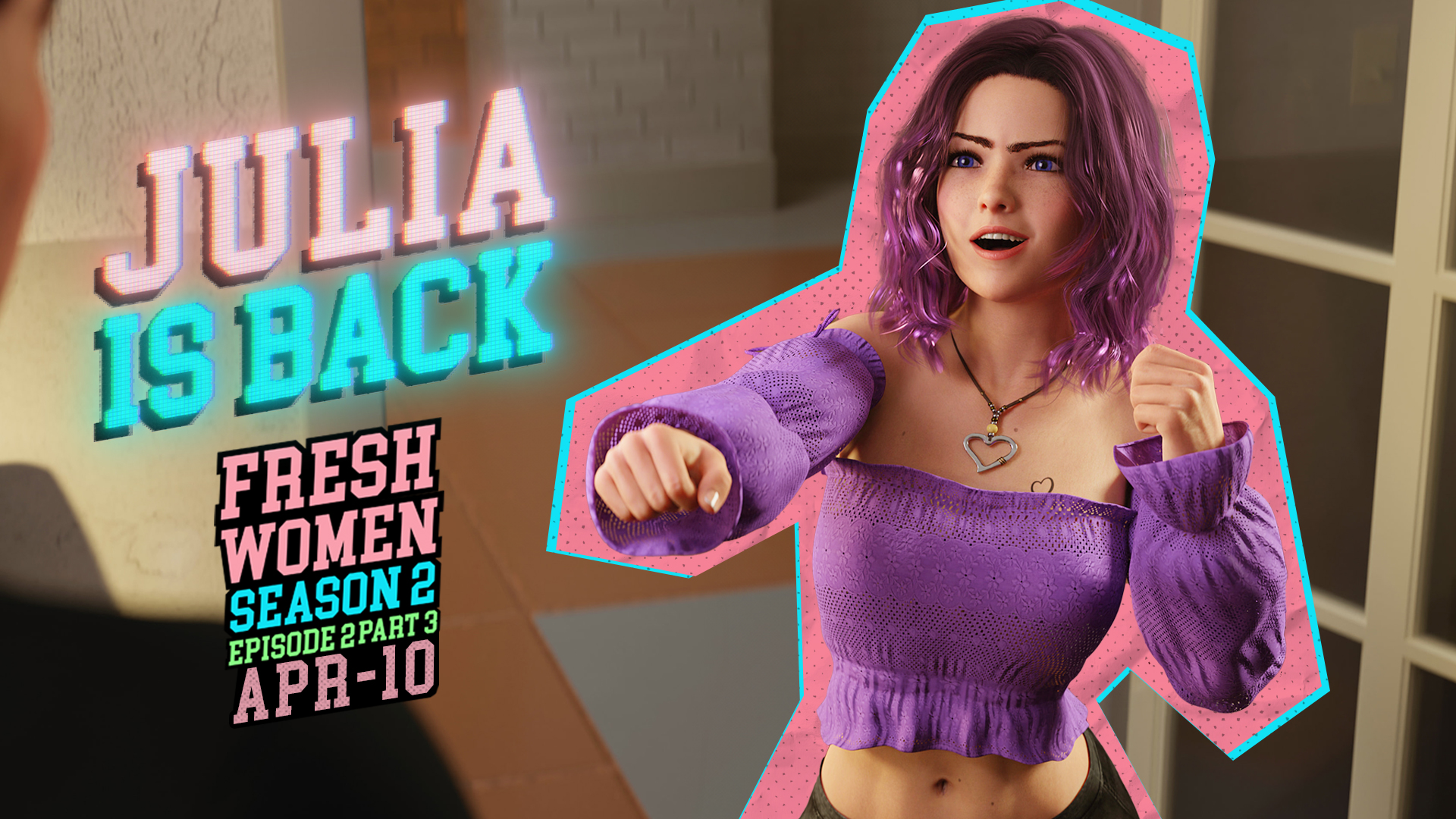 Only 9 days left until Julia returns in Freshwomen! - OppaiMan Store